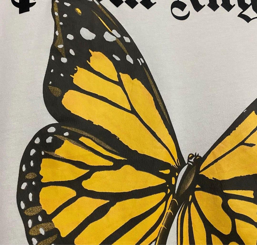 Palm Angels Butterfly Tee Shirt, Men's Fashion, Tops & Sets, Formal ...