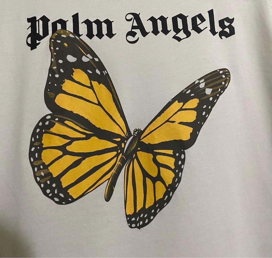 Palm Angels Butterfly Tee Shirt, Men's Fashion, Tops & Sets, Formal ...
