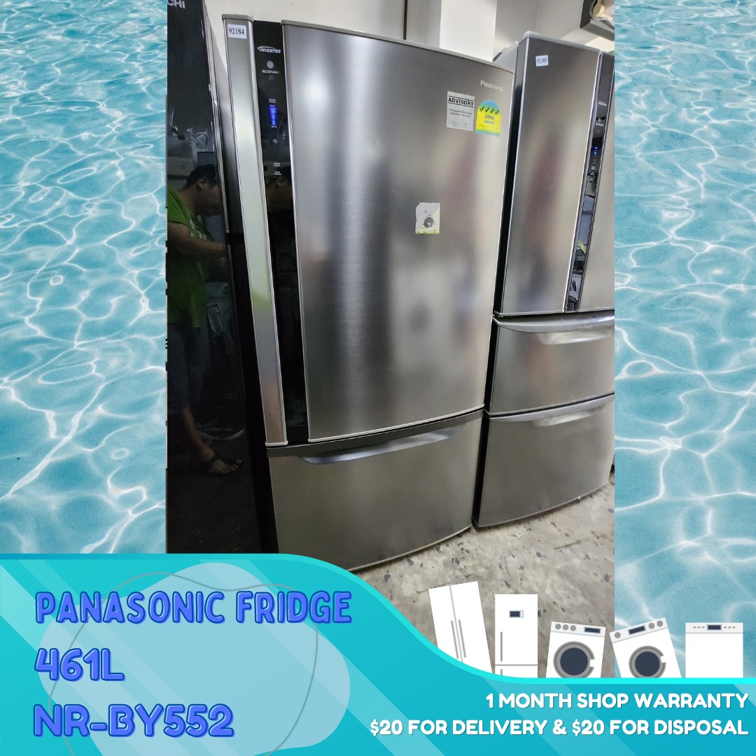 PANASONIC Fridge 461L NR-BY552, TV & Home Appliances, Kitchen Appliances, Refrigerators ...
