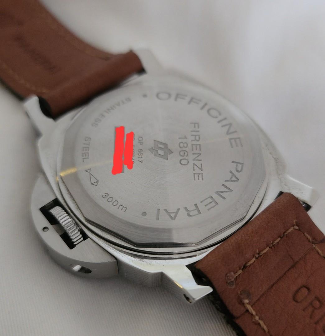 Panerai PAM 005 Logo Luminor Marina, Luxury, Watches on Carousell