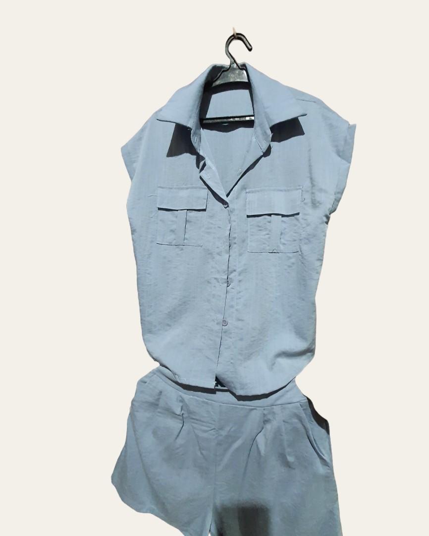 Pastel Blue Coordinates (Made in Thailand), Women's Fashion, Dresses ...