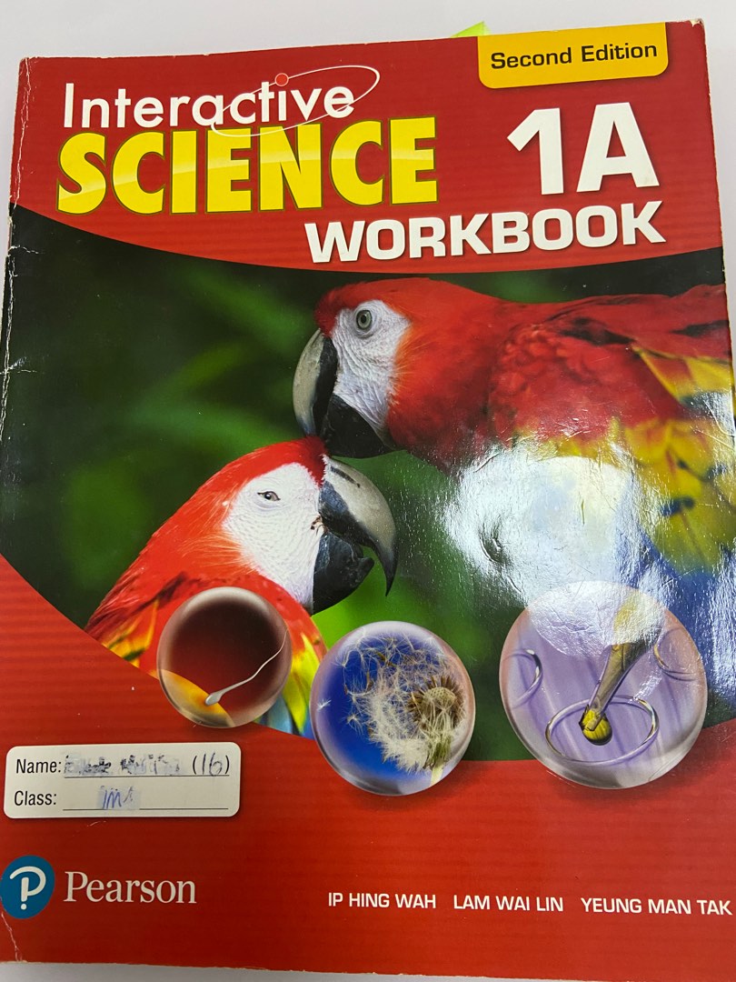 Pearson Interactive Science 1A workbook, 興趣及遊戲, 書本 & 文具, 教科書 - Carousell