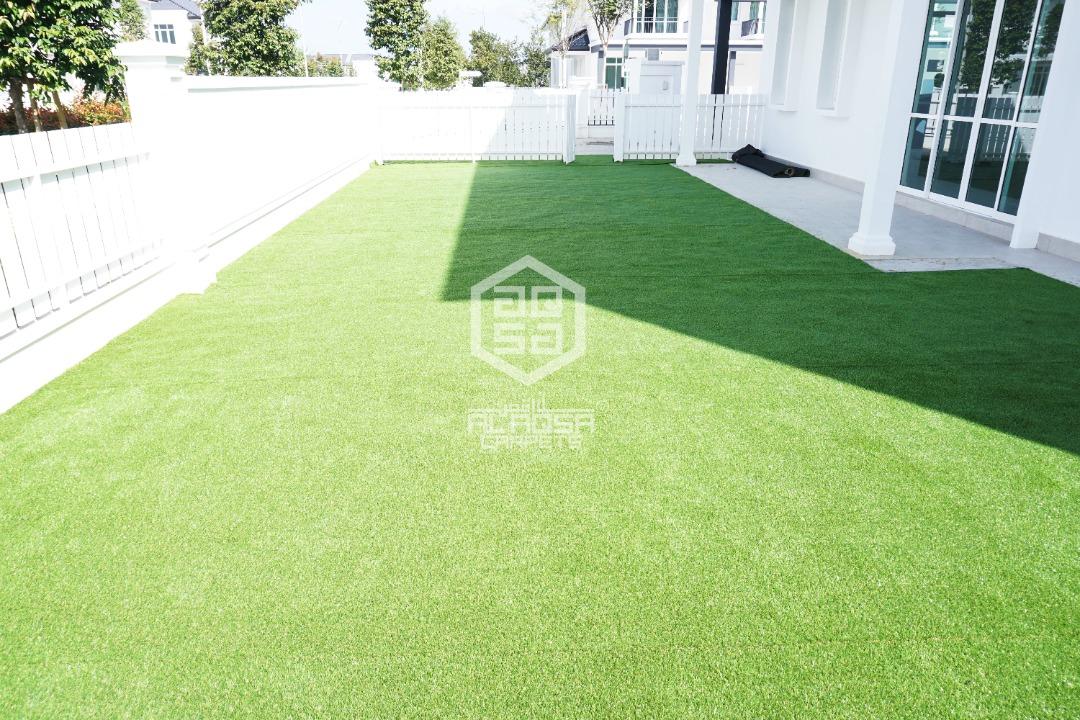 PEMASANGAN RUMPUT TIRUAN DI LAMAN RUMAH, Furniture & Home Living, Home ...