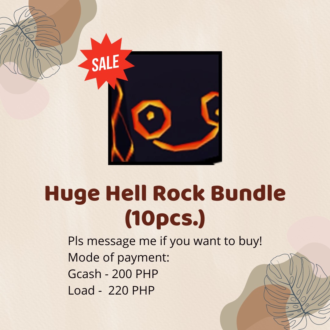 Pet Simulator X Exclusive Huge Normal Hell Rock Bundle (10pcs.), Video ...