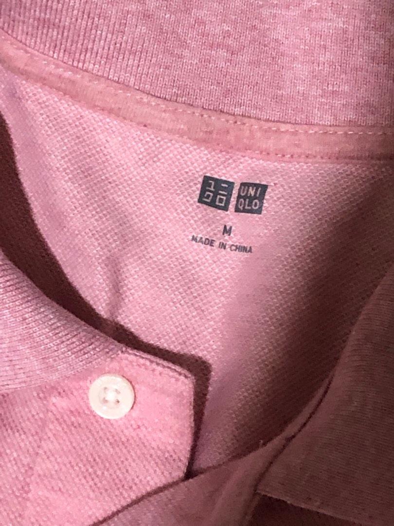 Pink Uniqlo Polo Shirt, Men's Fashion, Tops & Sets, Tshirts & Polo ...