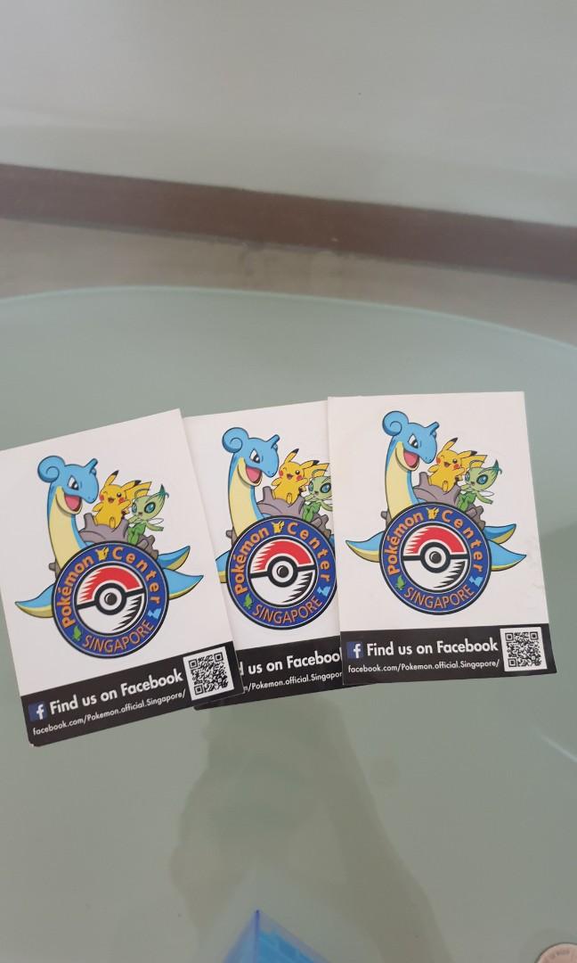 Pokemon center Singapore stickers, Hobbies & Toys, Memorabilia ...