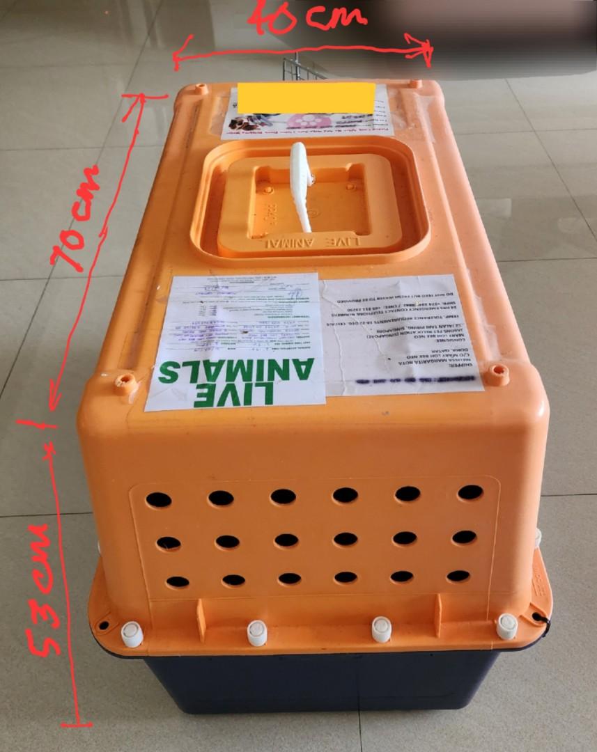 PP40 Airline Compliant Pet Carrier Crate. Used once, Pet Supplies ...