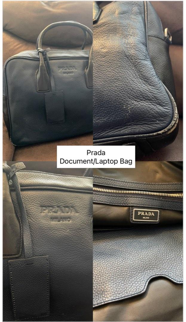 Prada Laptop/Document Bag, Luxury, Bags & Wallets on Carousell