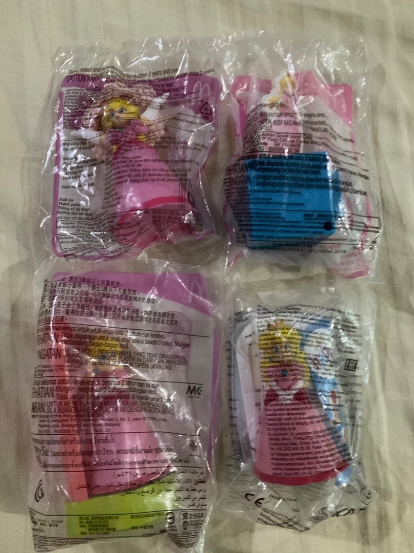 Princess Peach Happy Meal Toys, Hobbies & Toys, Toys & Games on Carousell