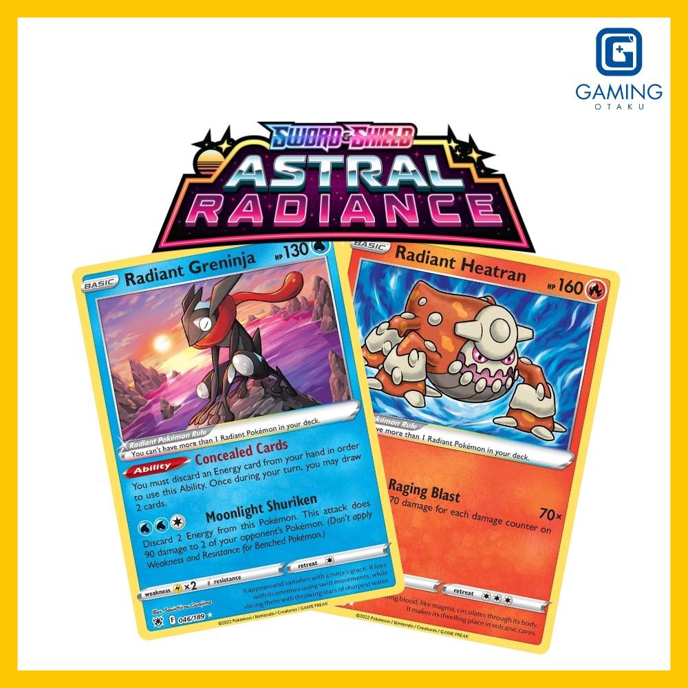 Radiant Greninja & Radiant Heatran - Pokémon Astral Radiance, Hobbies ...