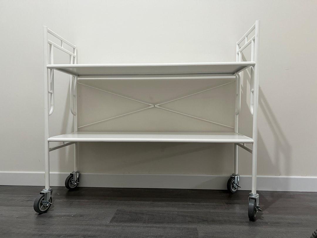 Rak meja troli roda putih besi ikea limited hypebeast sammankopla ...