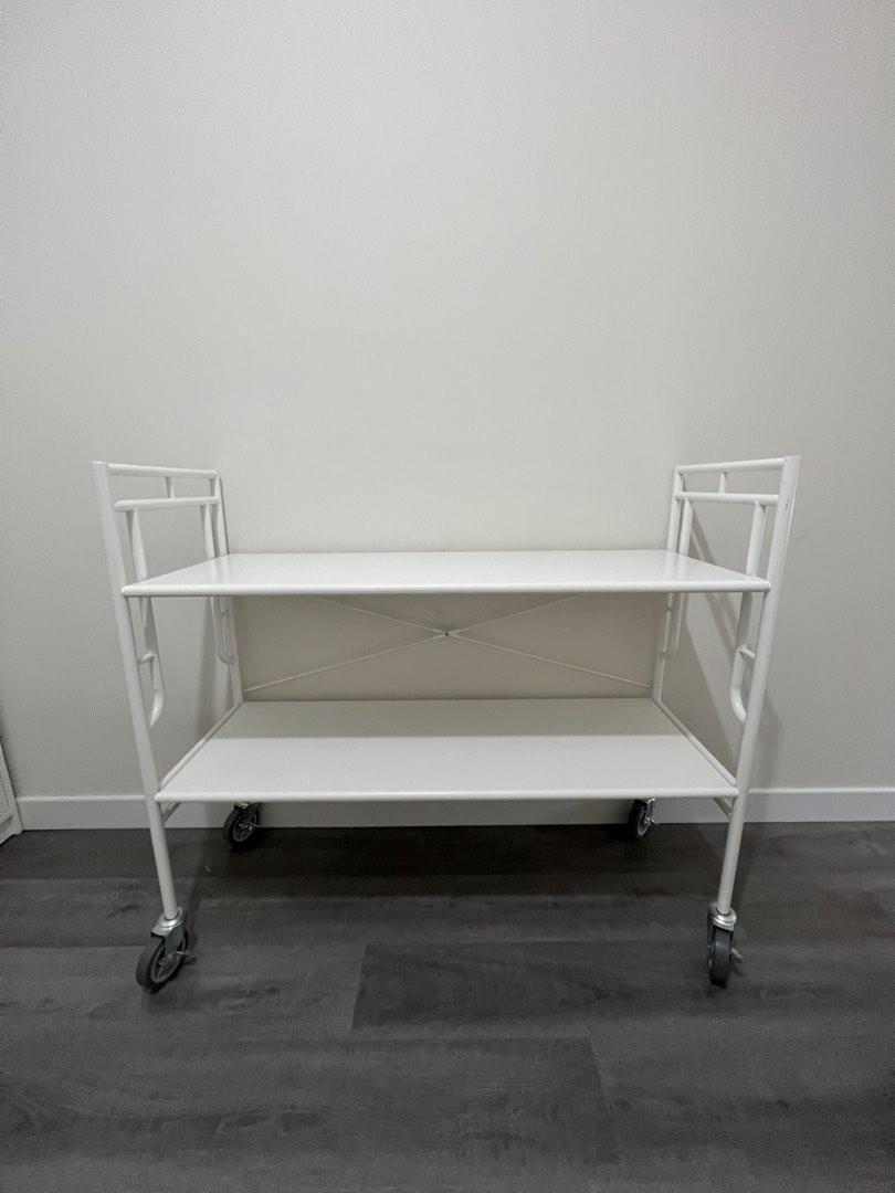 Rak meja troli roda putih besi ikea limited hypebeast sammankopla ...