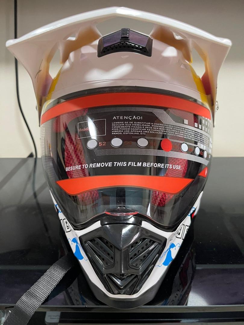 Red Bull White Full Face Dual Motor Sports Motorcycle Wonderful Array ...