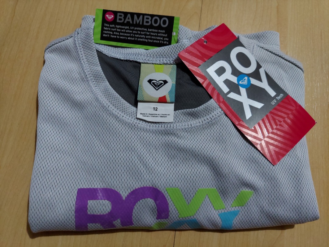 ROXY UV Tech Bamboo Mesh Fabric Shirt for Women UPF50+, Women's Fashion, Tops, Shirts on Carousell