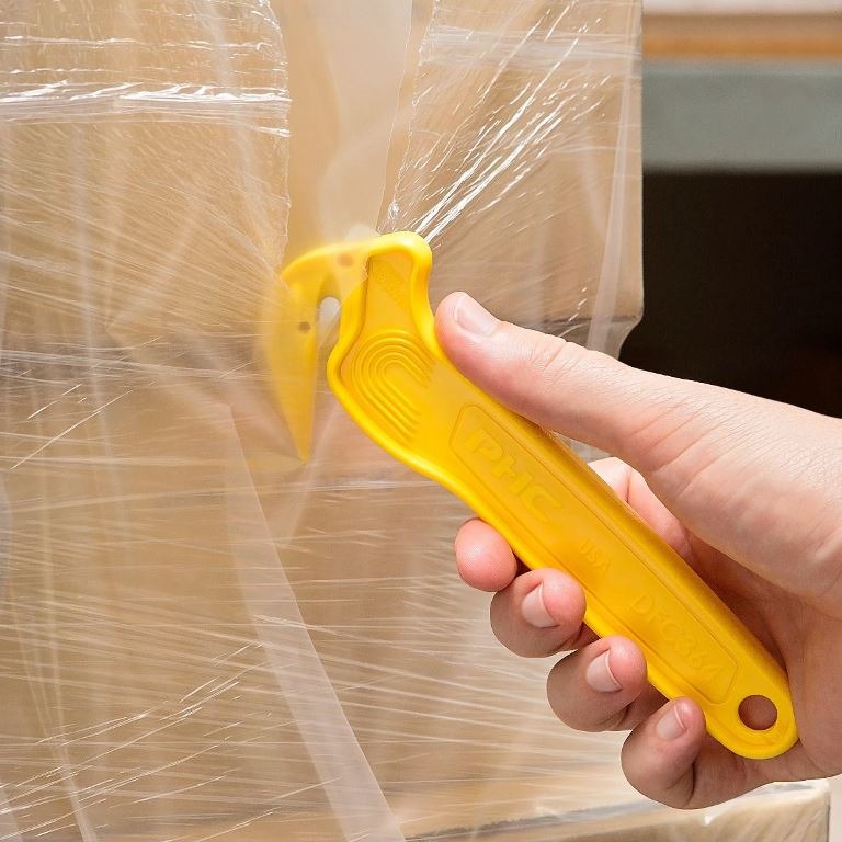 Safety Hook Cutters for bubble wrap, strap, stretch film, etc ...