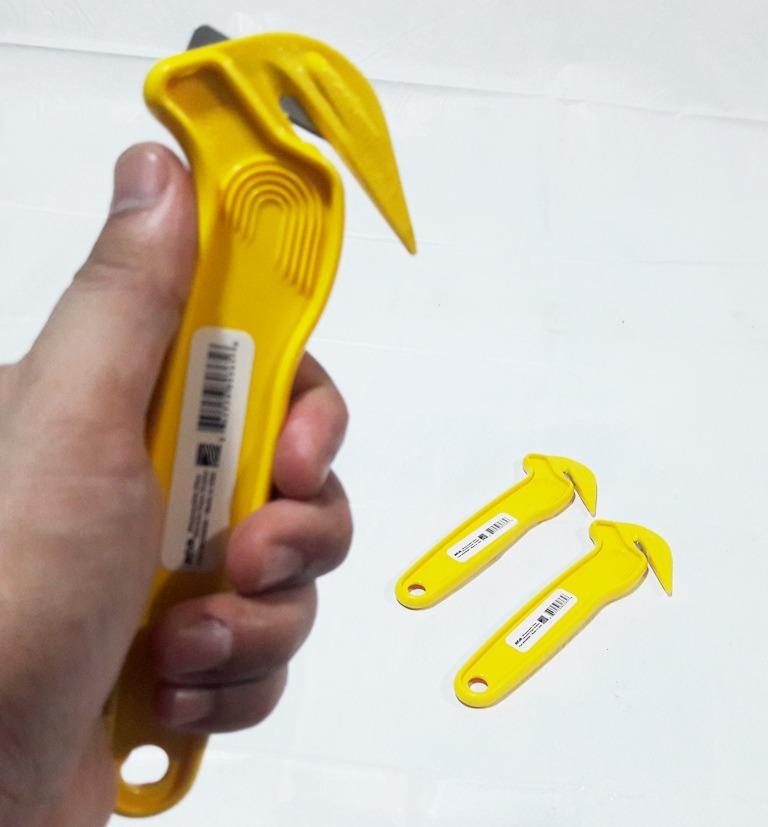 Safety Hook Cutters for bubble wrap, strap, stretch film, etc ...