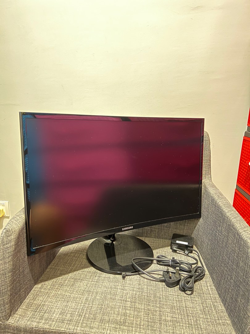Samsung C24F390FHE 24" Full HD VA 60Hz 4ms FreeSync Curved Gaming LED ...