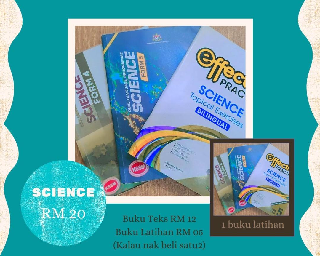 Science Textbook and exercise book (kssm format), Hobbies & Toys, Books ...