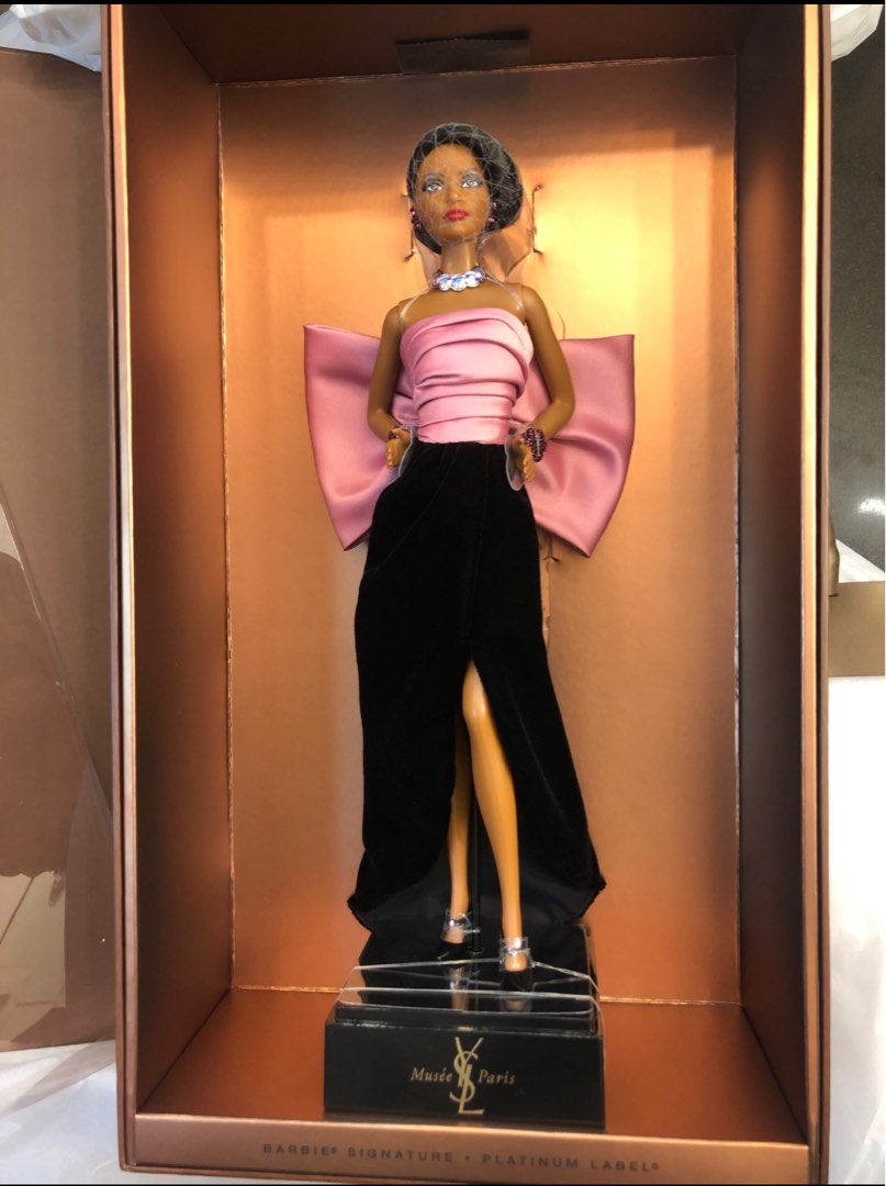 BNIB Sealed Yves Saint Laurent YSL Barbie Paris evening gown collector ...