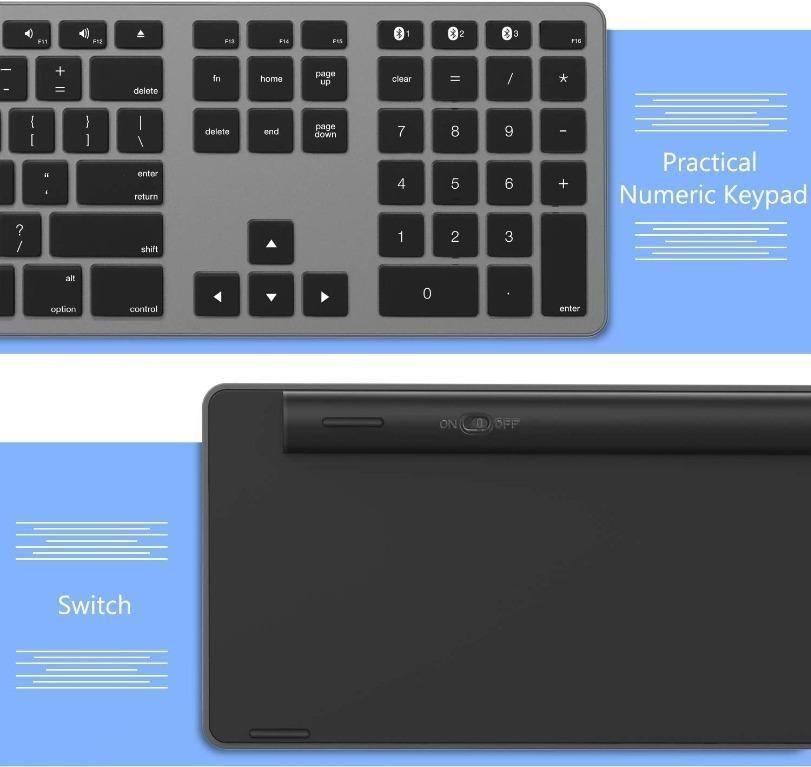 Seenda Keyboard IWG-7303A Full Size (Bluetooth), Computers & Tech ...