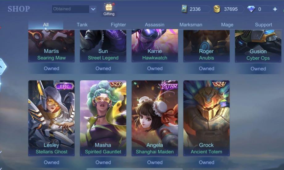 semi stack mobile legends/ml account, Video Gaming, Gaming Accessories ...