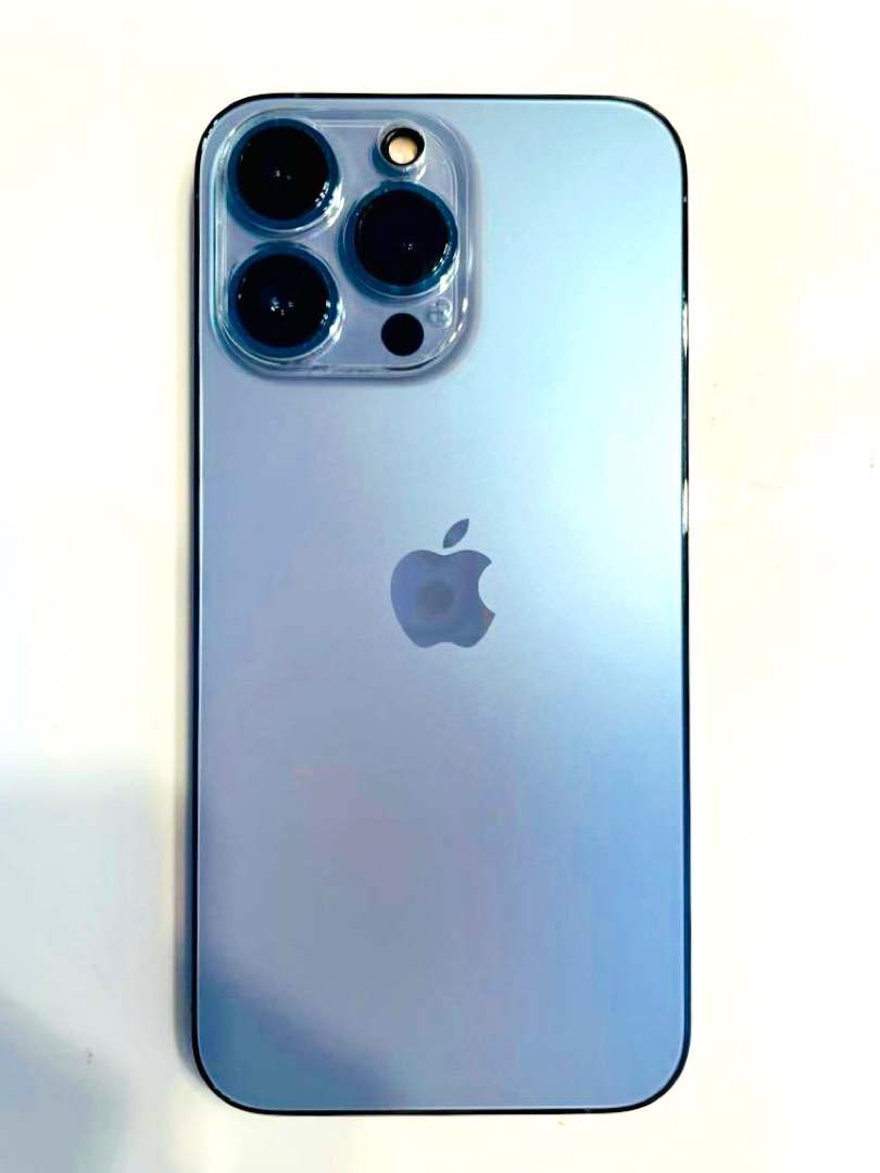 Sierra Blue IPhone 13 PRO (128GB) with Burga and Bes Bes Casing, Mobile ...