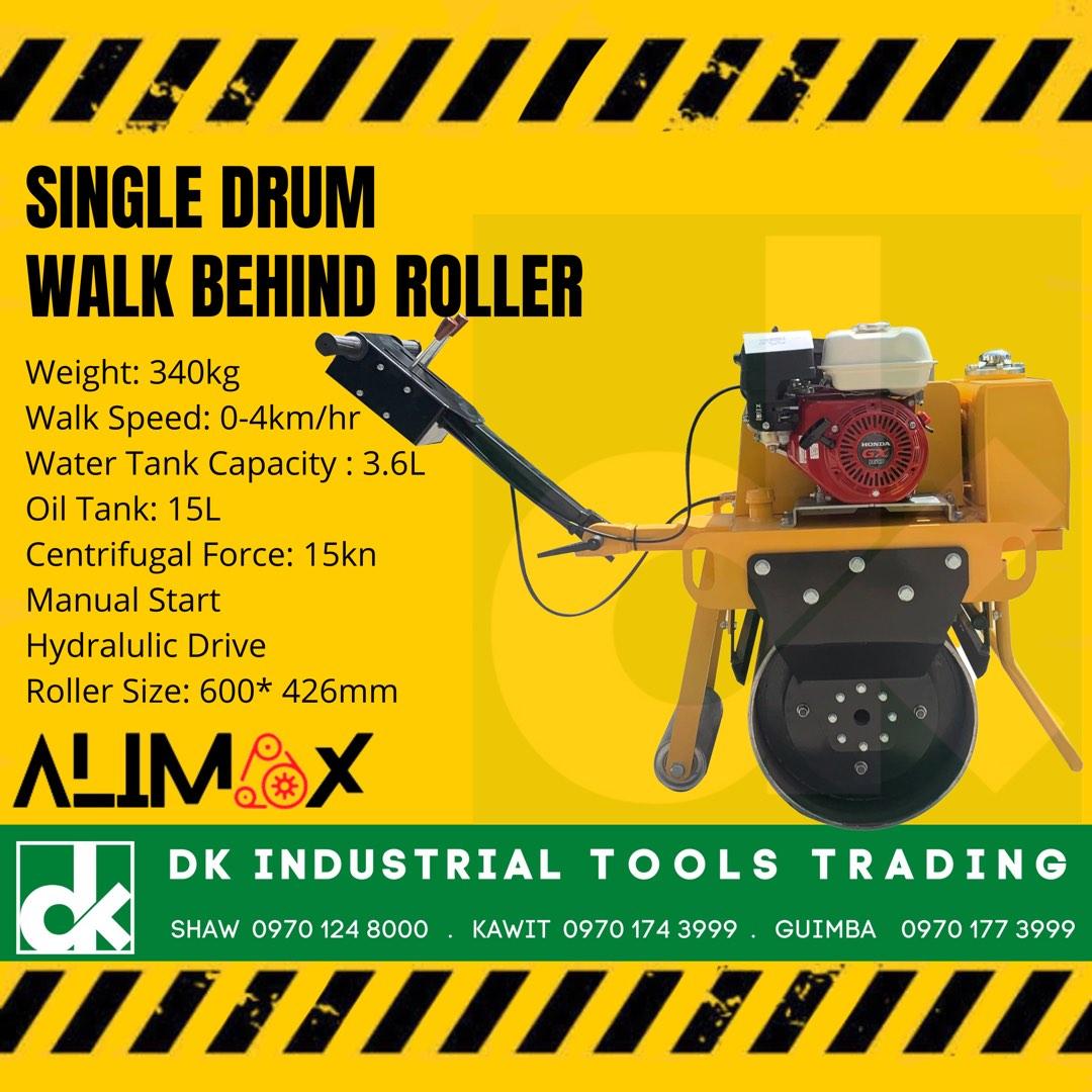 SINGLE DRUM WALK BEHIND ROAD ROLLER Double Drum Walk behind roller ...