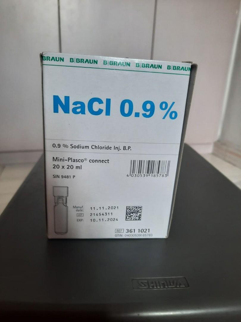 Sodium chloride 20x20ml, Health & Nutrition, Medical Supplies & Tools ...