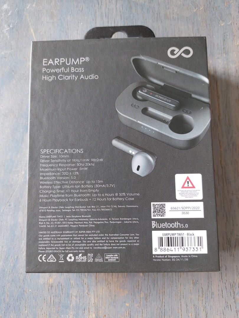 SonicGear Earpump TWS1, Audio, Headphones & Headsets on Carousell