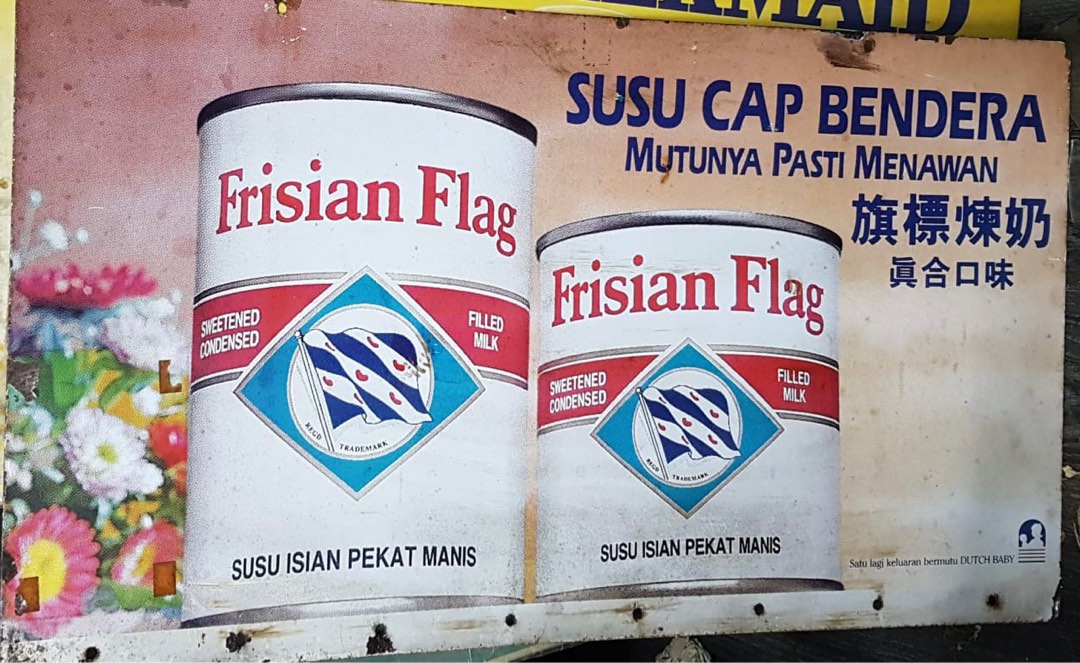 Susu cap bendera frisian flag Tin sign, Hobbies & Toys, Memorabilia ...