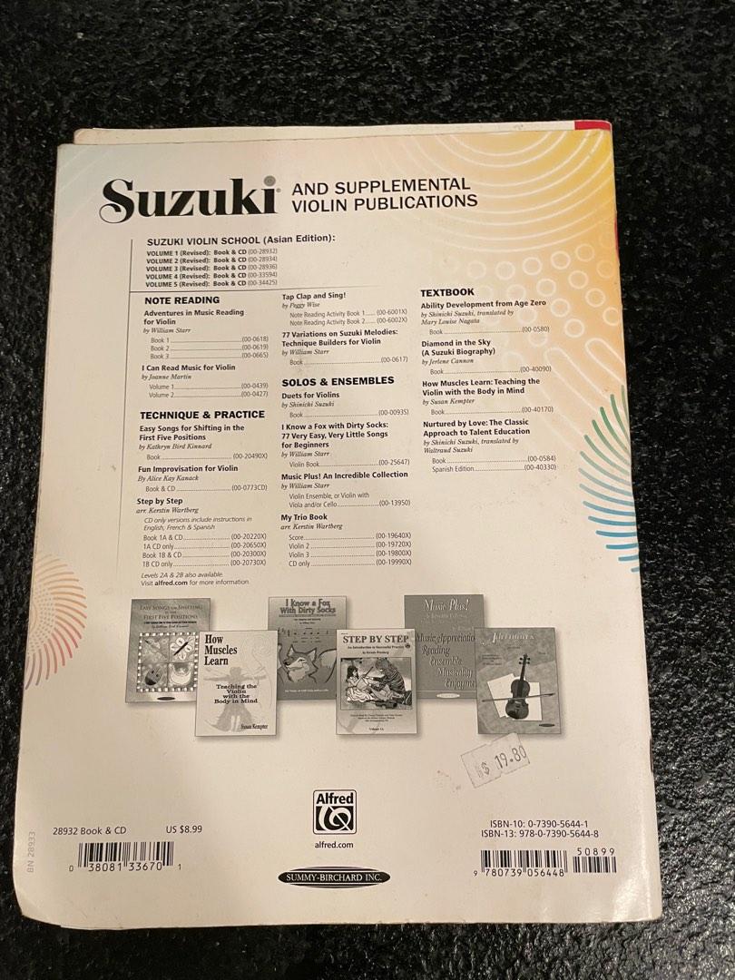 Suzuki Violin Part 1, Hobbies & Toys, Music & Media, Music Scores on ...