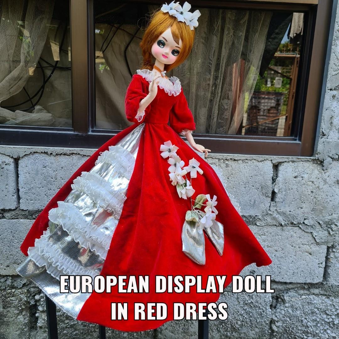 TALL EUROPEAN DISPLAY DOLL IN RED DRESS, Hobbies & Toys, Memorabilia ...