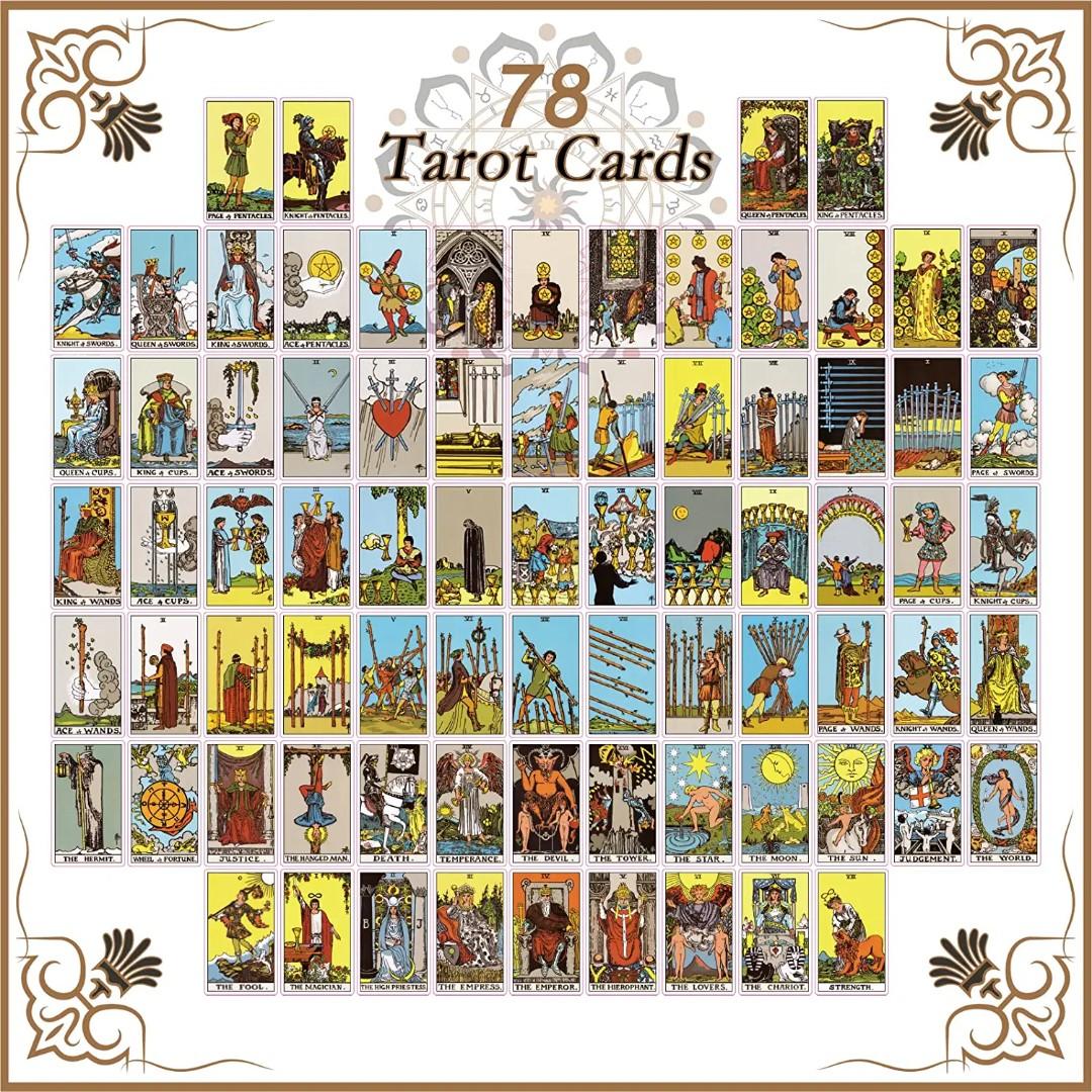 Tarot Cards Deck with Guide Book,Tarot Cards Deck,Tarot Card,Tarot ...