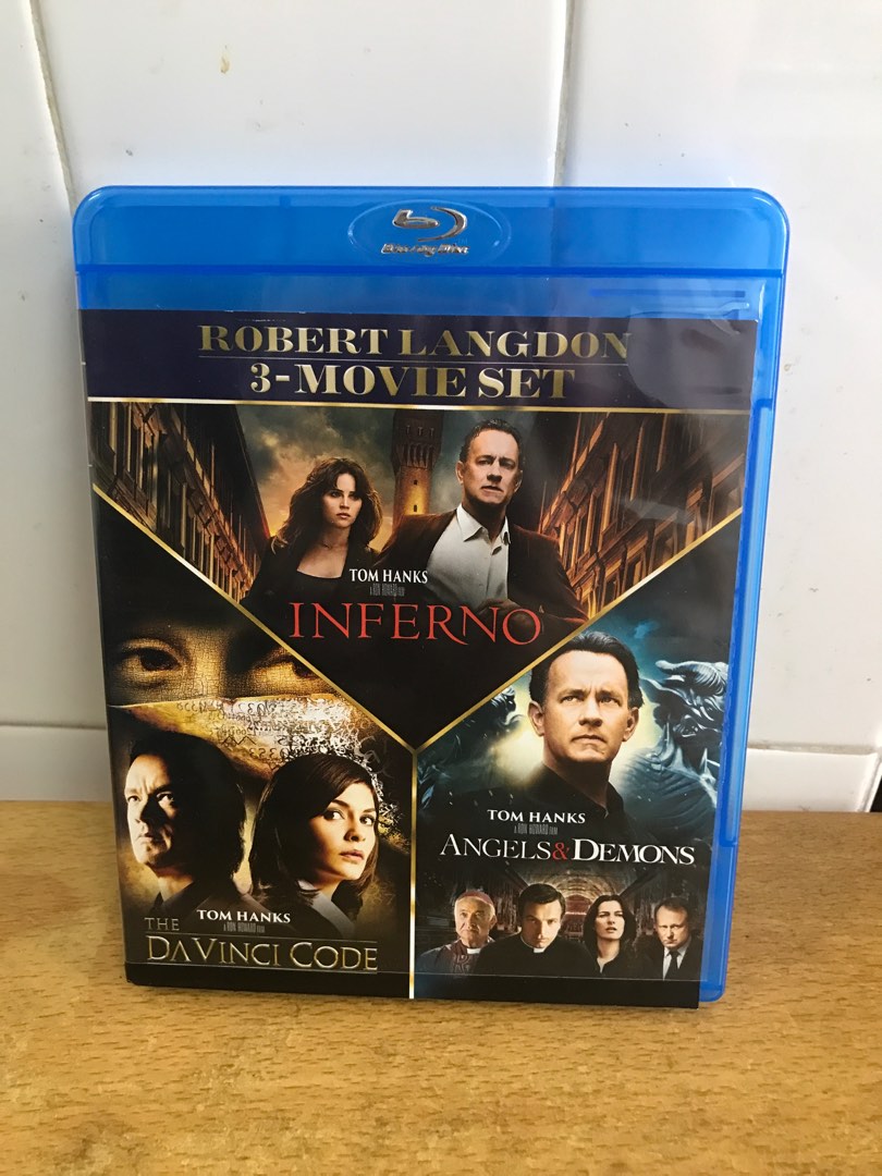 The Davinci Code, Angels & Demons and Inferno- Original and genuine Blu ray from USA, Hobbies ...