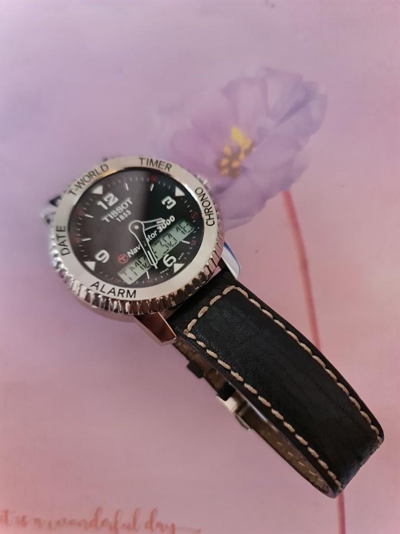 TISSOT T-Navigator 3000 Grey Unisex Analog-Digital Watch, Luxury ...