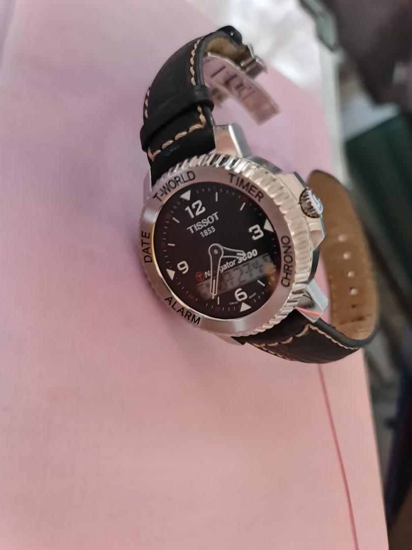 TISSOT T-Navigator 3000 Grey Unisex Analog-Digital Watch, Luxury ...