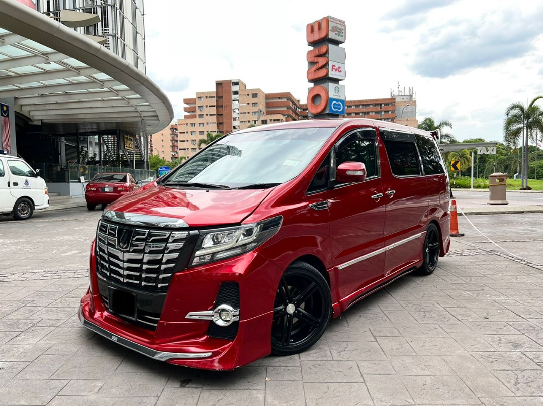 toyota alphar at modelista facelift body kit sport rim golden eye, Cars ...