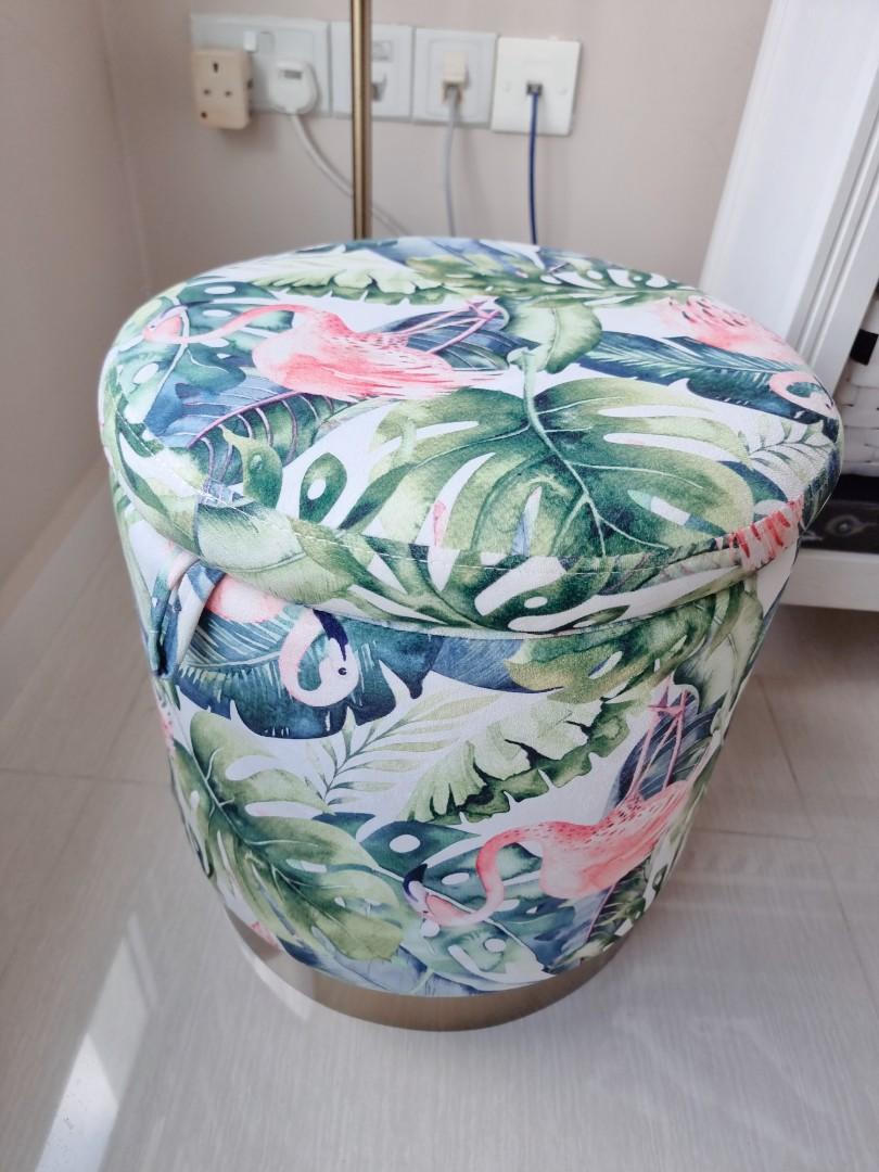 Tropical storage stool. Beautiful and new., Furniture & Home Living ...