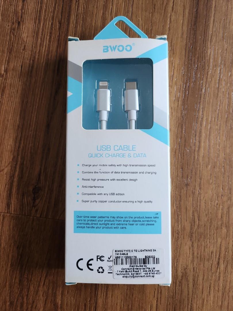 Type C - Lightning 1m cable, Computers & Tech, Parts & Accessories ...