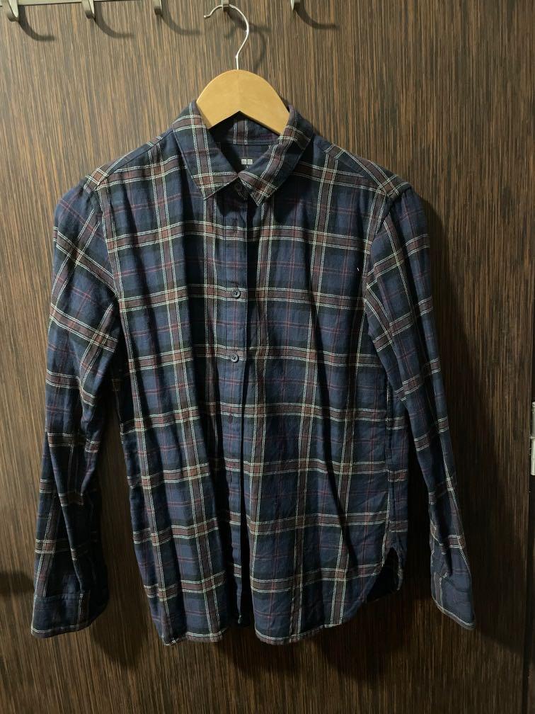 Uniqlo Flannel, Women's Fashion, Tops, Shirts on Carousell