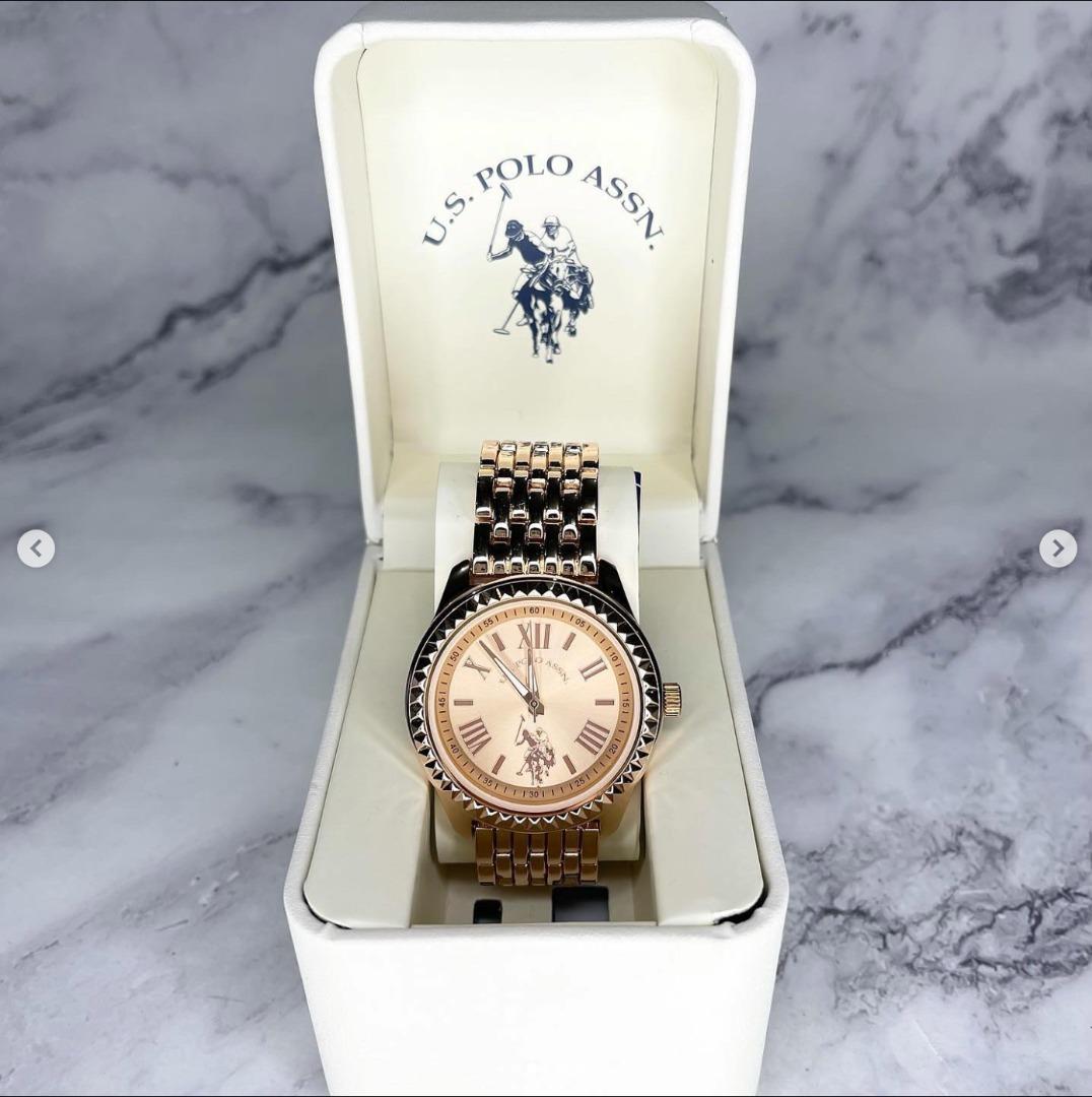 US Polo Assn. USPA Rose Gold Watch, Women's Fashion, Watches ...