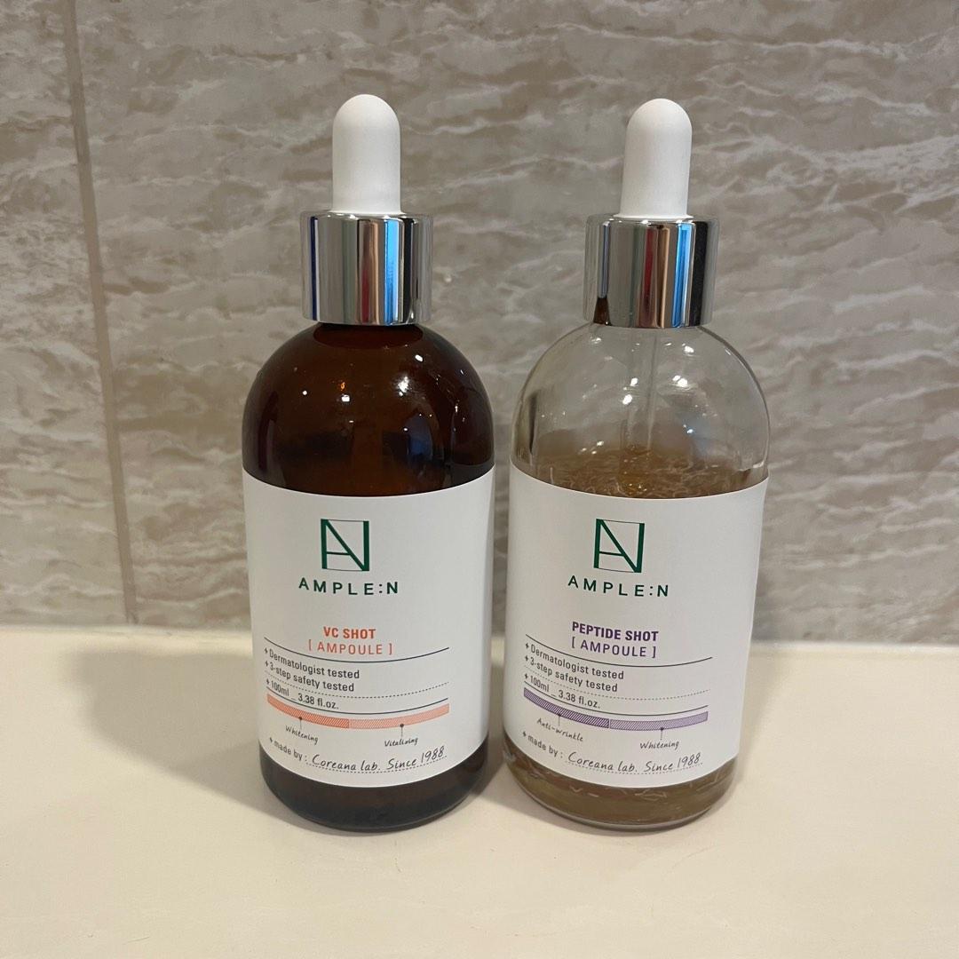 Used Ample N : vitamin C, Peptide serum 100ml, Beauty & Personal Care ...
