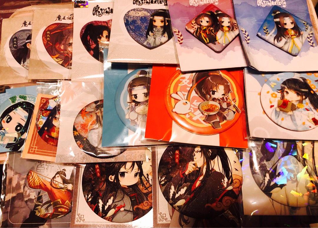 Mdzs merch official mxtx tgcf badges 魔道祖师 天官赐福 acrylic, Hobbies & Toys ...