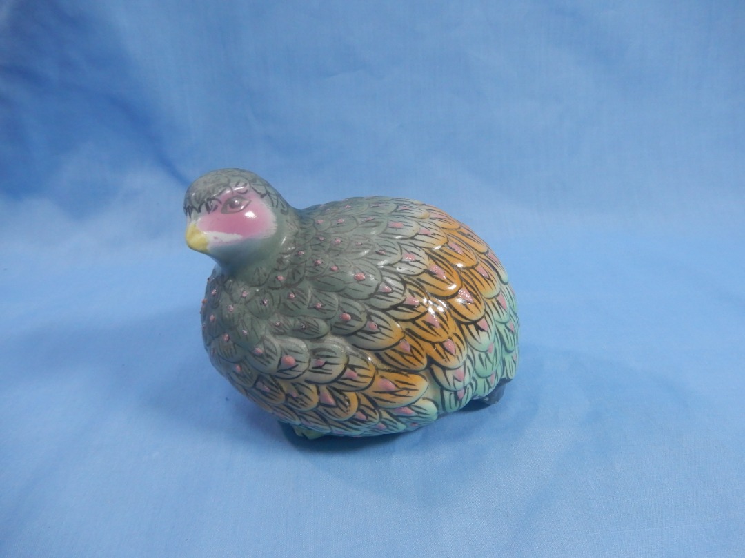 Vintage ceramic partridge Quail hand painted circa late 20th Century ...