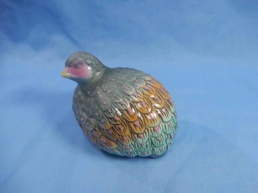 Vintage ceramic partridge Quail hand painted circa late 20th Century ...