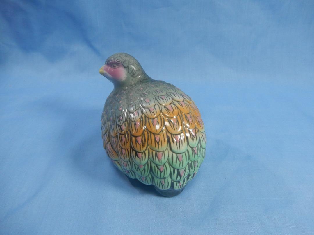 Vintage ceramic partridge Quail hand painted circa late 20th Century ...
