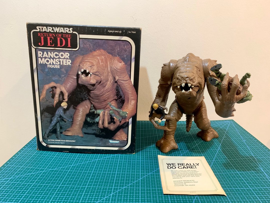 Vintage Star Wars ROTJ Rancor with Gamorrean Guard and Luke Jedi ...