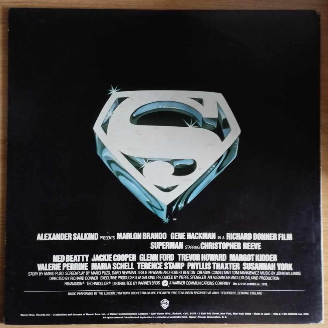 vinyl LP SUPERMAN THE MOVIE ORIGINAL SOUNDTRACK - JOHN WILLIAMS 2LP ...