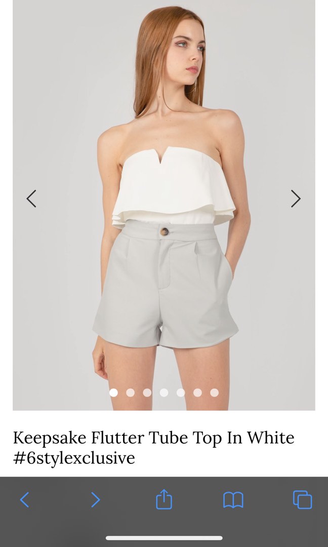 White flutter tube top, Women's Fashion, Tops, Other Tops on Carousell White flutter tube top, Women's Fashion, Tops, Other Tops on Carousell