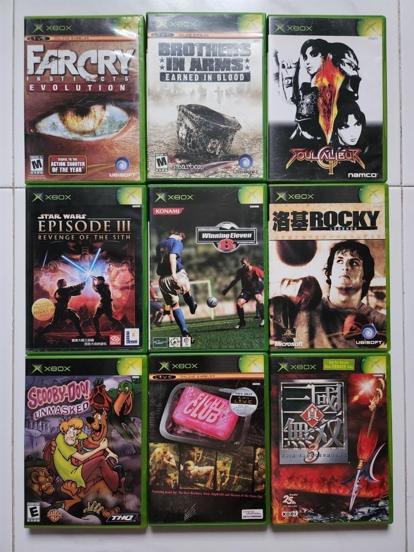 Wii Mario Kart with Wheel , Wii Play , XBOX Gen 1 Games, Star Wars ...